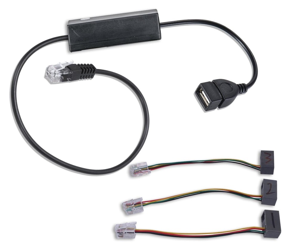 Male RJ9 Plug to Female USB Type A Headset Adapter Compatible with USB ...