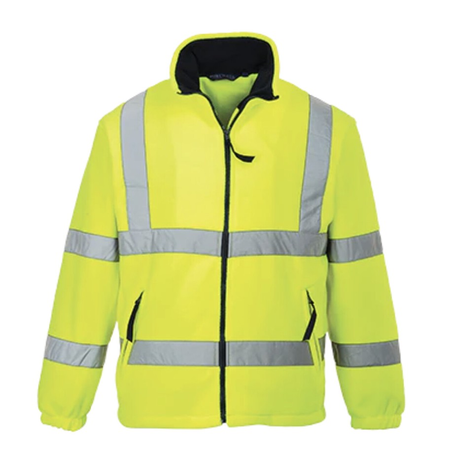 Hi-Vis Safety Bomber Reflective Jacket Work High Visibility Hoodie Coat ...