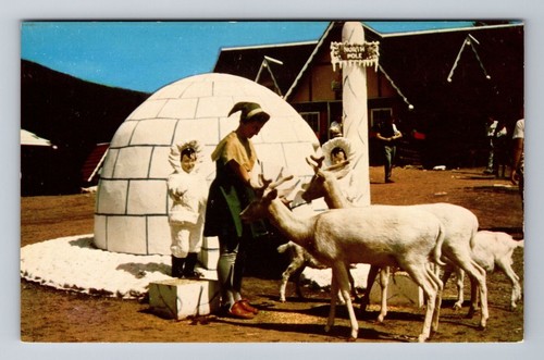 Jefferson NH-New Hampshire, Santa's Village Eskimo Igloo, Elves Vintage ...