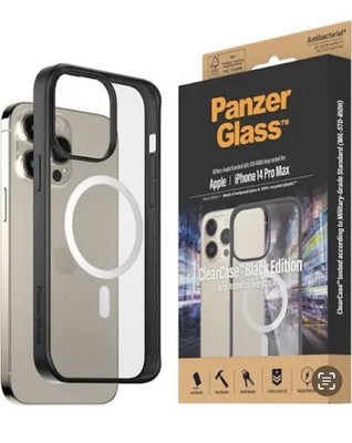 PANZERGLASS® CLEARCASE TRANSPARENT W/ WHITE MAGSAFE BLACK IPHONE 14 PRO ...