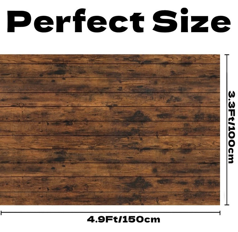 Rustic Wood Backdrop Birthday Banner Party Decoration Photo Background ...