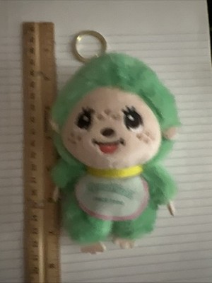 Monchhichi Green Plush Keychain/Bag Clip New! Fast Shipping! | eBay