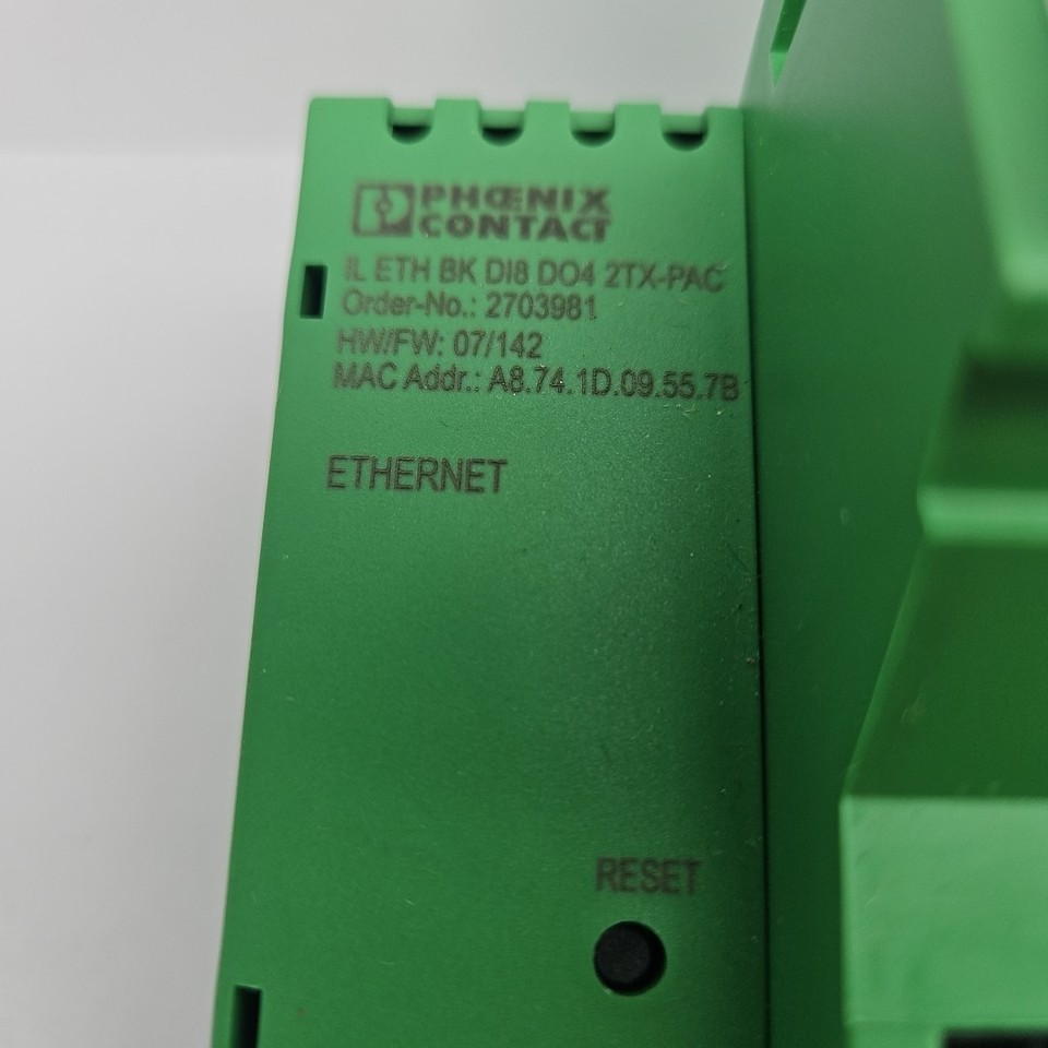 Phoenix Contact IL ETH BK DI8 DO4 2TX-PAC Ethernet Bus Coupler Module ...