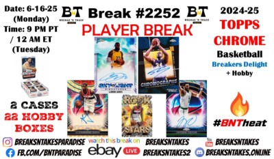 LAMELO BALL 2024-25 Topps Chrome Basketball 2 CASE (22 BOX) Break #2252 ...