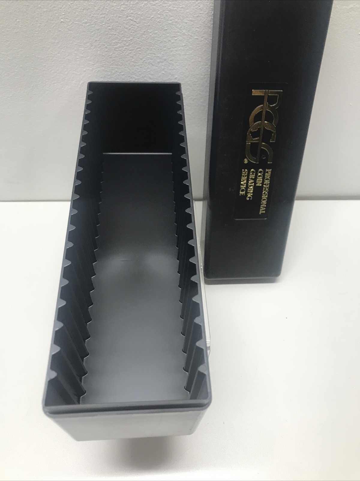 PCGS Storage Black Box Plastic Case Holds 20 Certified PCGS Slabs Coin ...