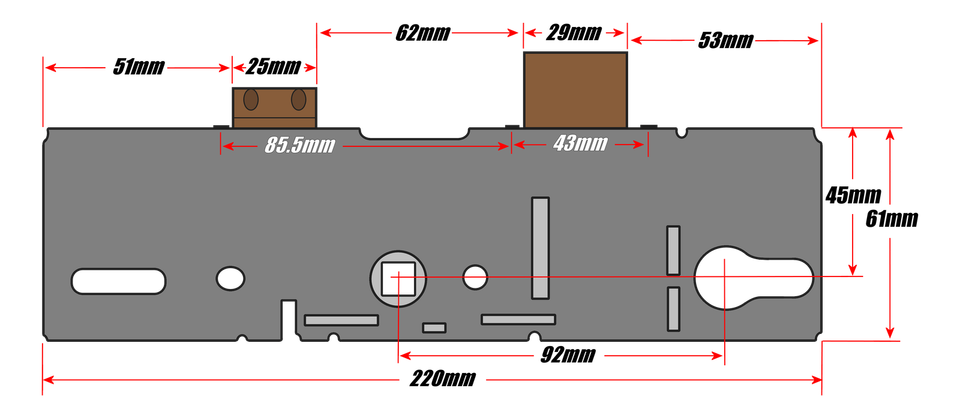 ERA Saracen Gearbox Door Lock Centre Case Replacement uPVC Mechanism ...