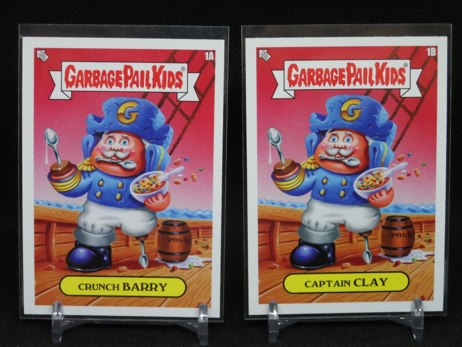 Cap'N Crunch Spoof Garbage Pail Kids 2 card set Captain Horatio ...