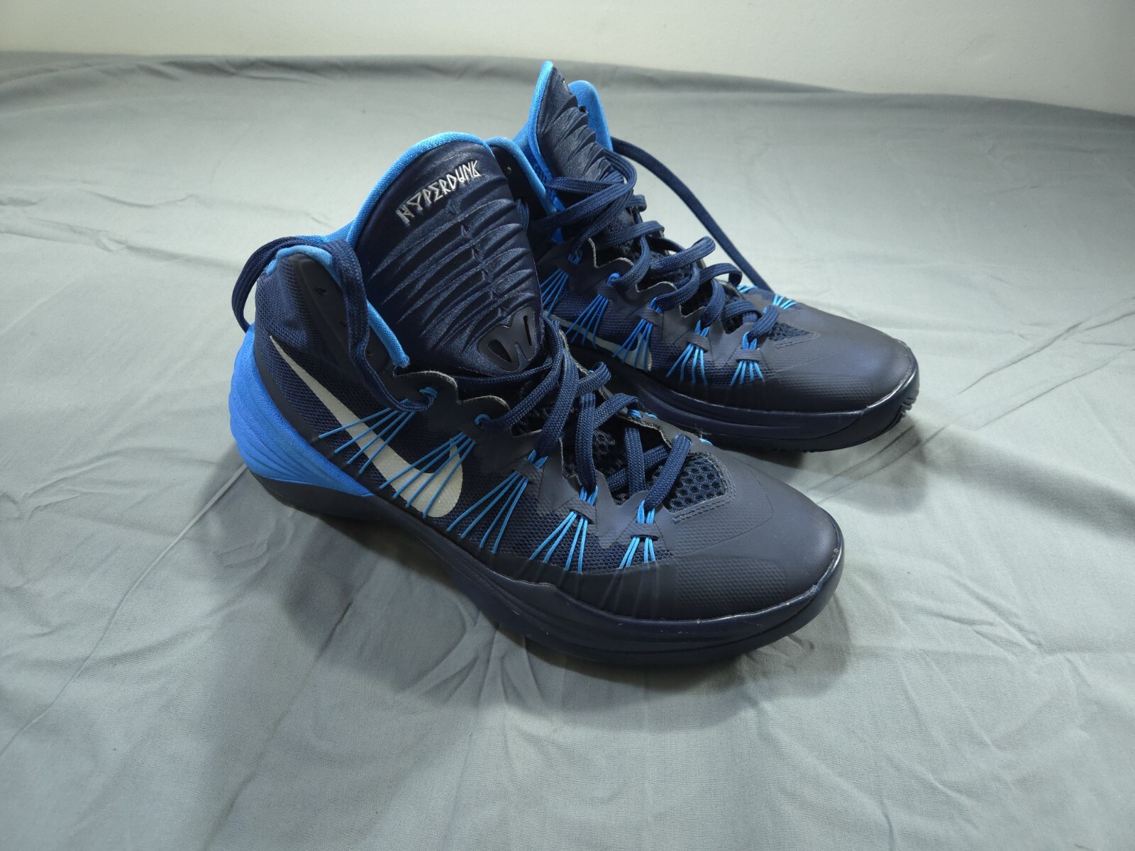 Nike Hyperdunk Shoes Mens Blue 11 High Top Sneaker 599527-400 ...
