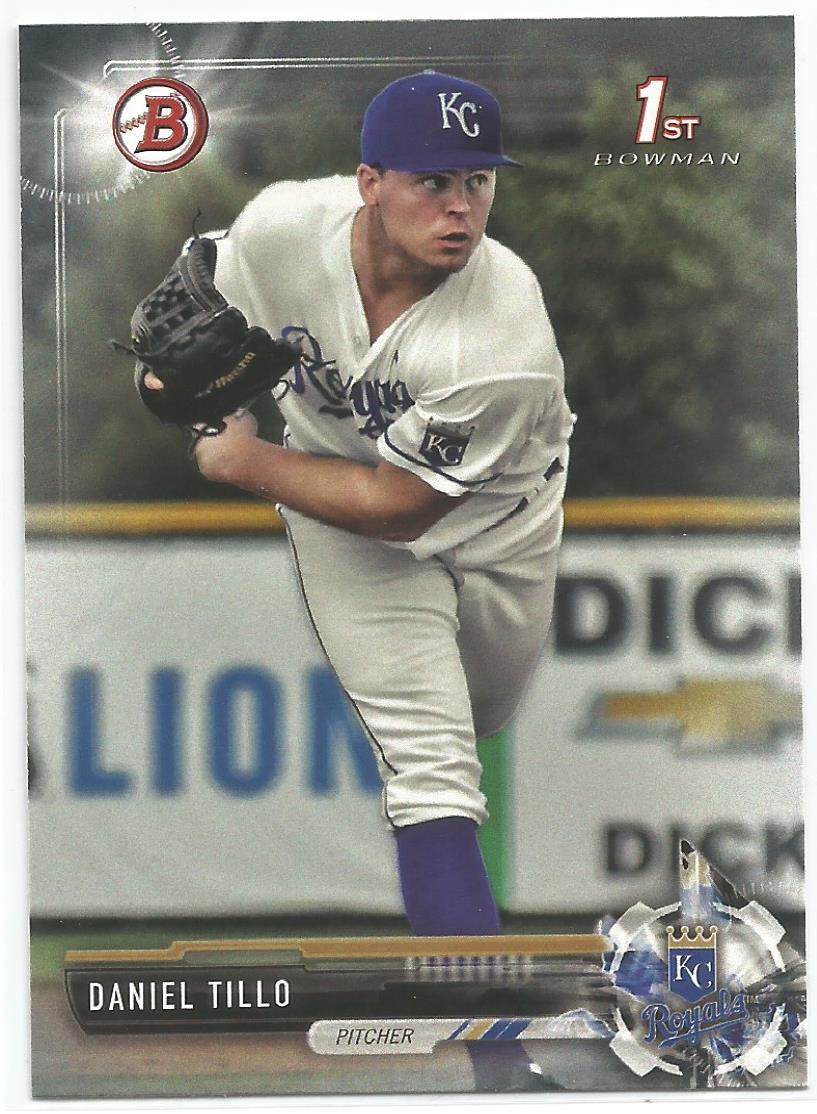 Daniel Tillo Kansas City Royals 2017 1st Bowman Draft Baseball | eBay
