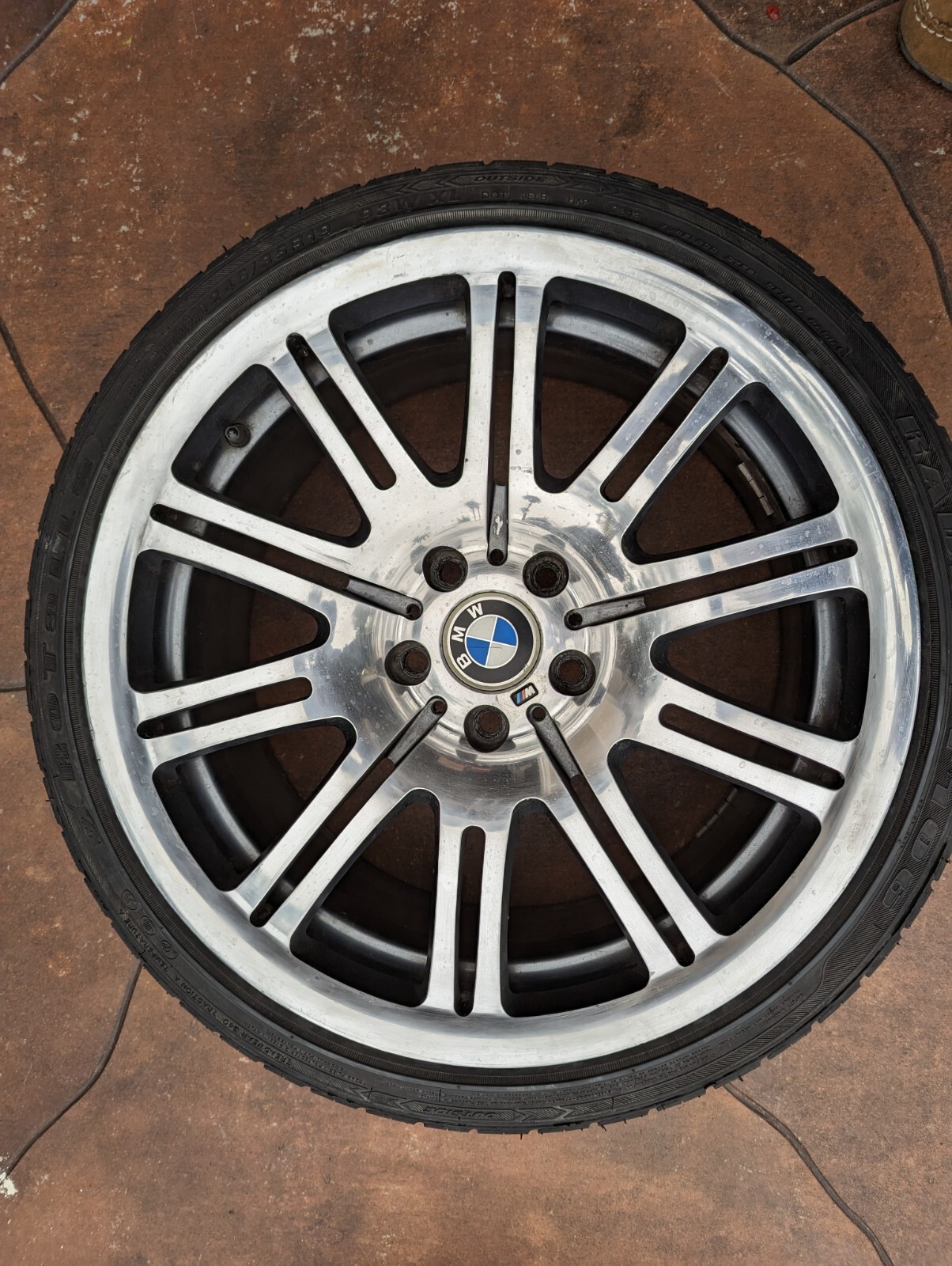 OEM BMW M3 Wheels Rims Style 220 Silver 19x8.5 19x9.5 SET WITH TIRES | eBay