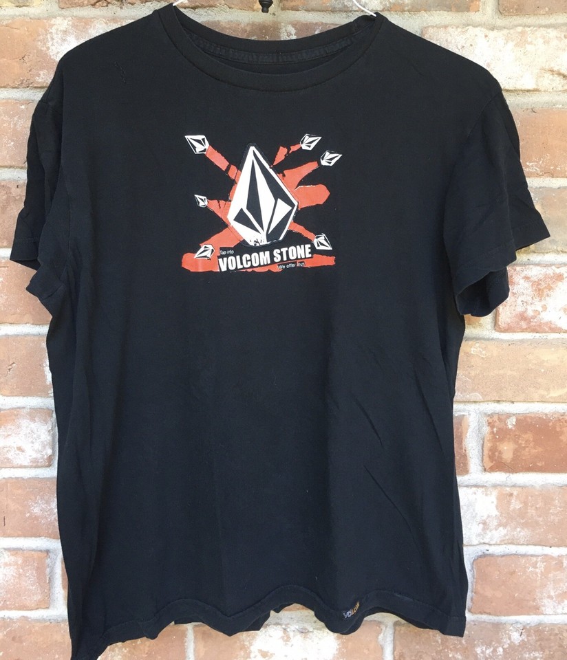 VOLCOM Stone skateboard surf thrash punk metal skate COLLECTIBLE shirt ...
