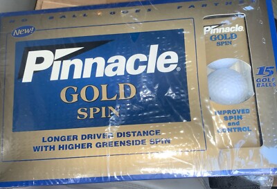 Pinnacle Gold - Case of 15 Spin Rate New Golf Balls | eBay
