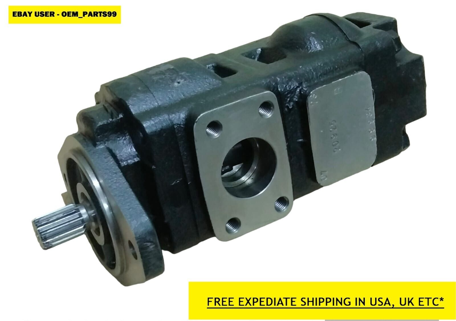 JCB HYDRAULIC PUMP MAIN TWIN GEAR PUMP 36/29 CC REV (PART 333/G5390 332 ...