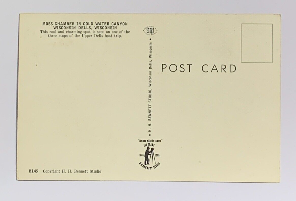 Moss Chamber in Cold Water Canyon Wisconsin Dells Wisconsin Postcard | eBay