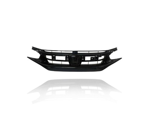 Grille for 19-21 Civic Sdn 19-20 Cpe Sport Upper Glossy Black ...