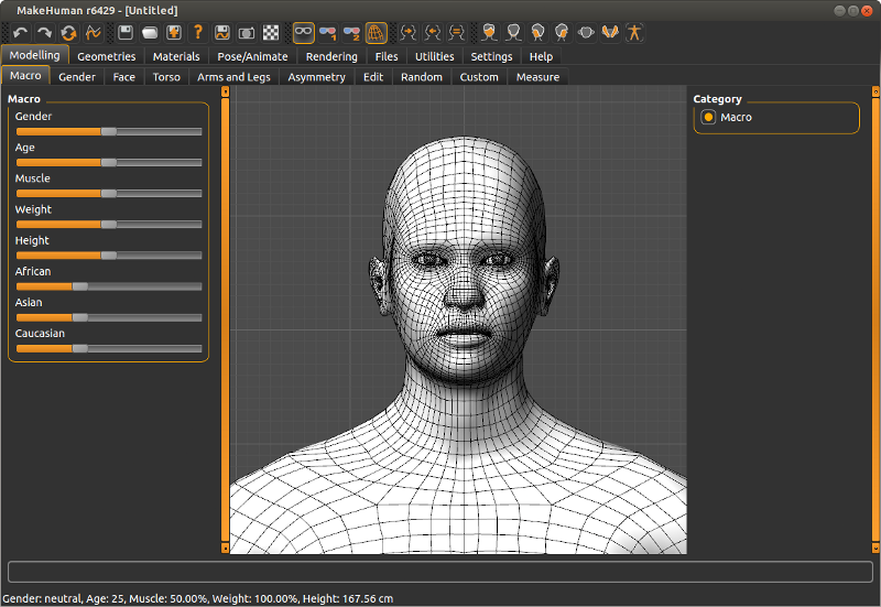 MakeHuman 3D Character Creator - Mac & Windows Photorealistic Modeling Software | eBay