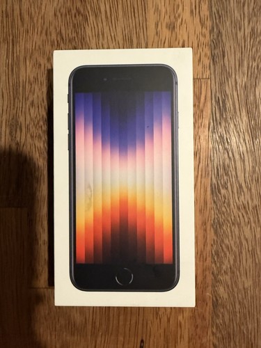 Verizon Apple iPhone SE 3rd Gen 64GB Black Prepaid Smartphone New ...