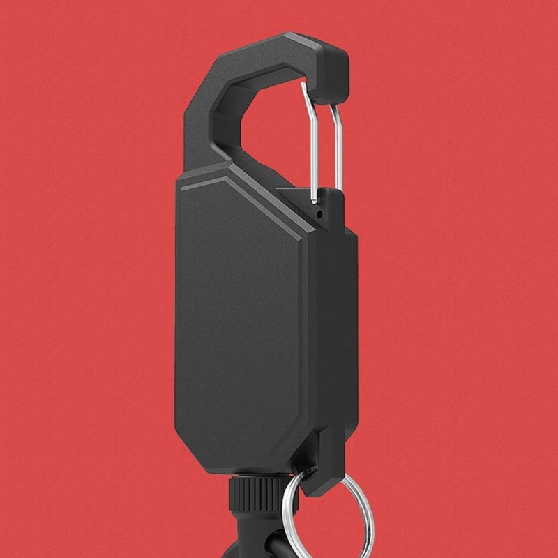 100CM Multifunctional Roll Retractable Keychain Bag Recoils ID-Card ...