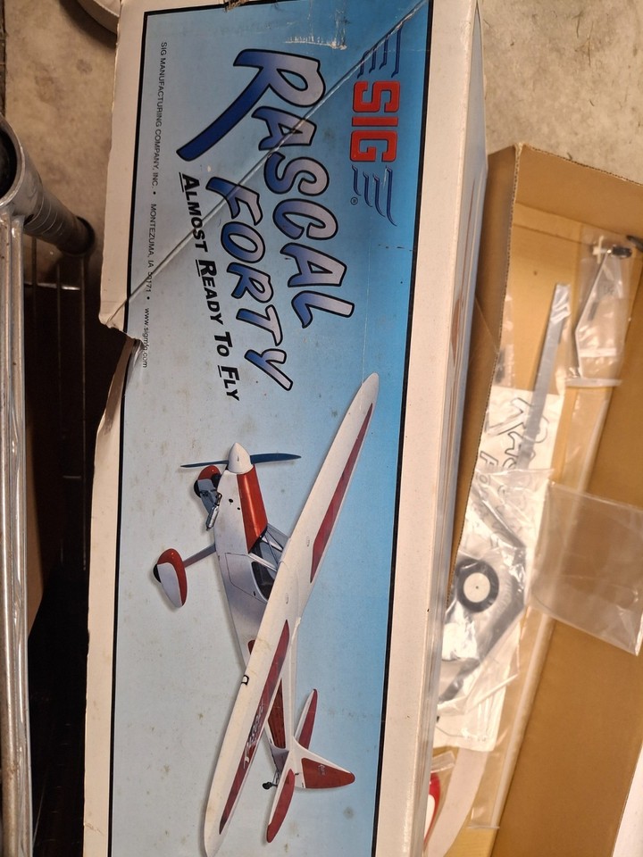 SIG Rascal Forty Biplane RC Airplane Kit RC 49"- New (Open Box) | eBay