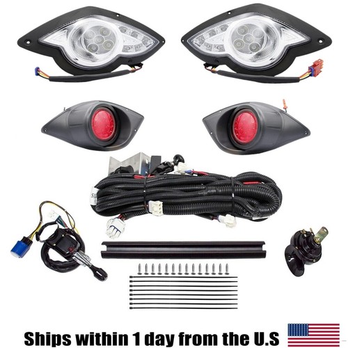 Golf Cart LED Headlights and Tail Light Kit Fits Yamaha G29 YDR Drive ...