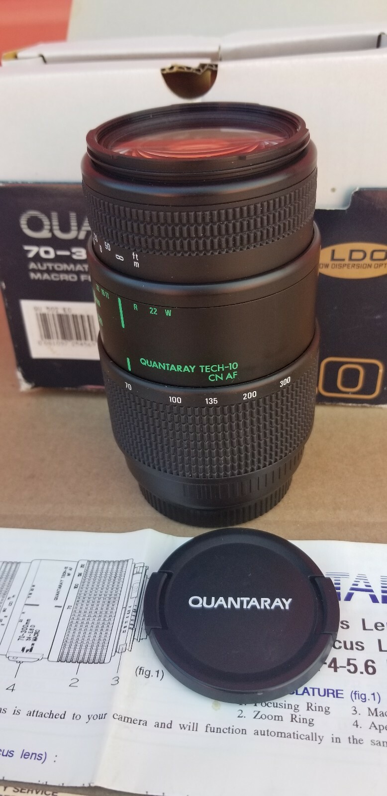QUANTARAY TECH-10 CN AF 70-300mm F4-5.6 LDO MACRO LENS FOR CANON | eBay