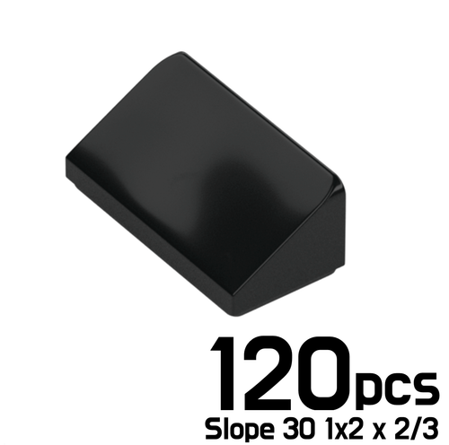 LEGO Lot of 120 SLOPE ROOF TILE 1x2 x 2/3 BLACK Color 4548180 85984 | eBay