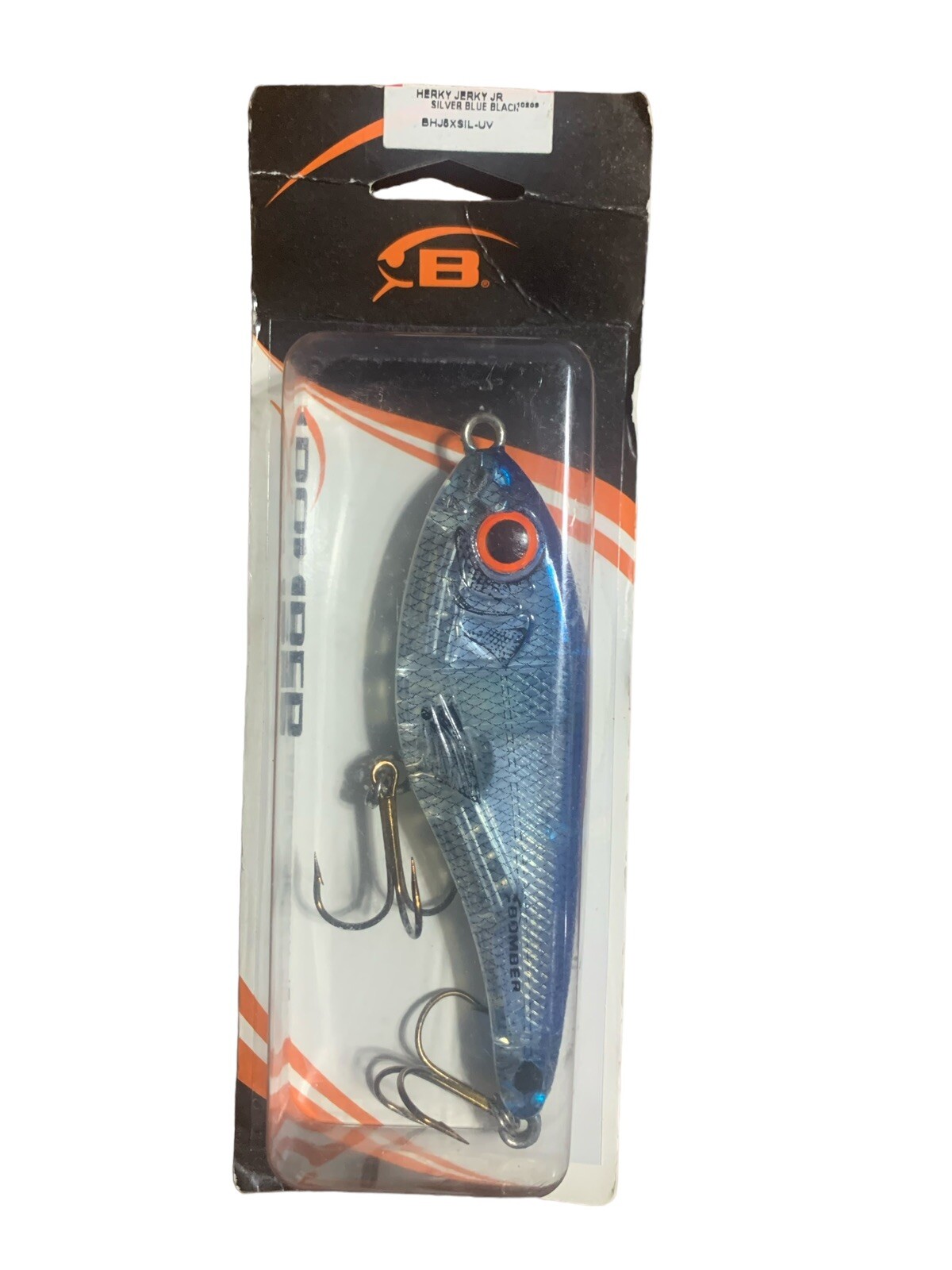 BOMBER HERKY JERKY JR 5” Silver/Blue/Black Large Gamefish Bait for sale ...
