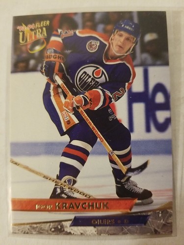 1993-94 Fleer Ultra Hockey Card #80 Igor Kravchuk - Edmonton Oilers NM ...