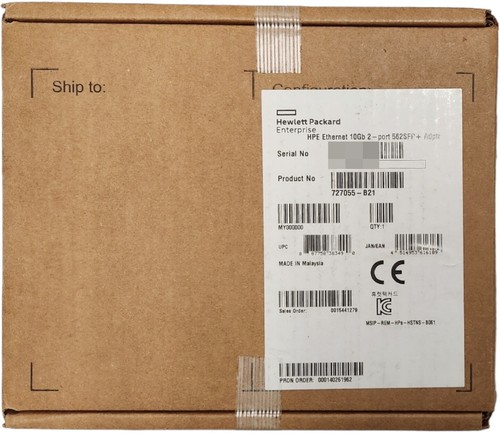 HPE Ethernet 10Gb 2-port 562SFP+ Adapter 727055-B21 790316-001 | eBay