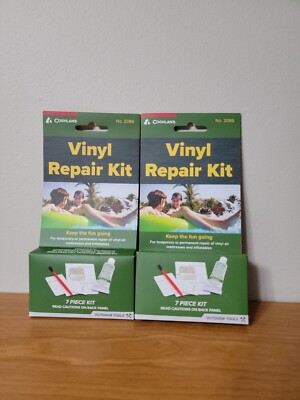 3x - Vinyl Repair Kit 7 Piece Kit For Repair Of Vinyl Air Mattresses ...