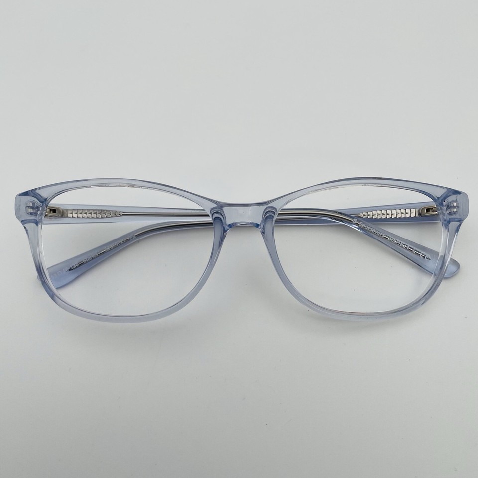 SPECSAVERS eyeglasses CLEAR BLUE SQUARE glasses frame MOD: STARLET+ ...