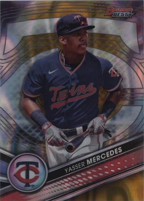 2022 Bowman's Best - Top Prospects Yasser Mercedes #TP-25 Gold Lava ...