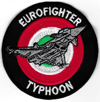 [Patch] EUROFIGHTER TYPHOON COCCARDA cm 8 toppa ricamata ricamo ...