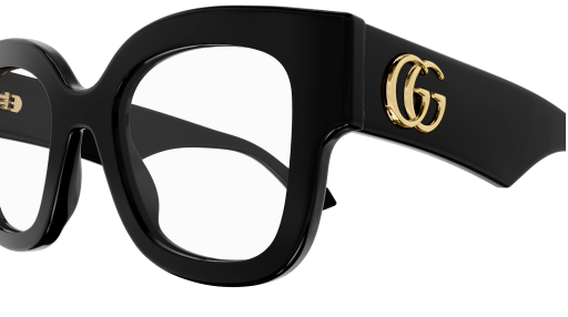 Gucci GG1423O-001 Black Rectangular Women's Eyeglasses | eBay