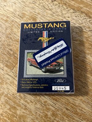 FORD MUSTANG COLLECTABLE CARDS 25-Card FACTORY SEALED MINT SET Limited ...