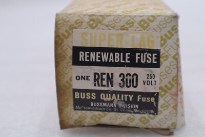 BUSSMANN REN300 FUSE RENEWABLE LINK FUSE 250 VOLT 300 AMP STOCK 2095A ...