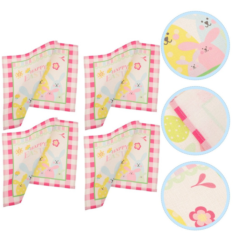 4 Pcs Place Mat Mats for Dining Table Braided Placemats Heat Resistant ...