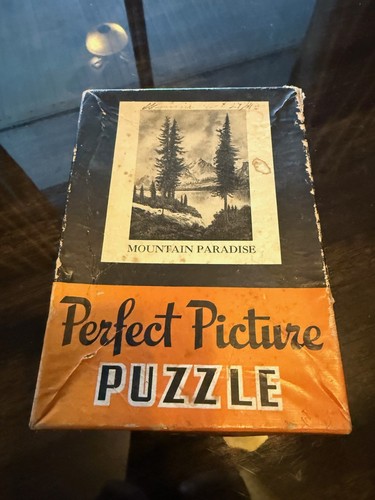 Perfect Picture Puzzle MOUNTAIN PARADISE Vintage 1943 WWII Era War Bond ...