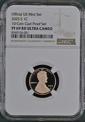 2025 S Lincoln Cent 1C NGC PF69 RD Ultra Cameo Red Cent Penny ( ready ...