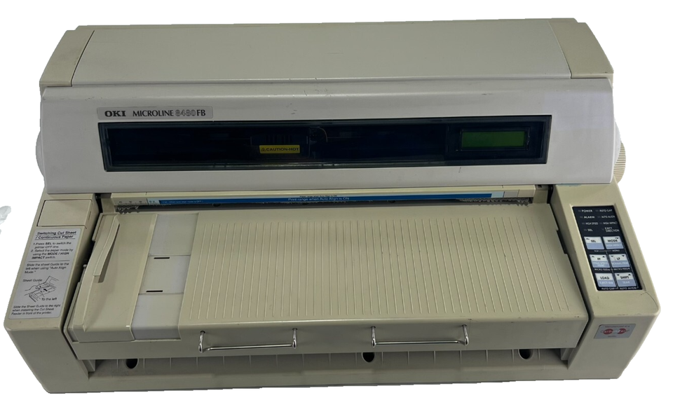 Okidata Microline 8480FB USB Parallel Dot Matrix Impact Printer ...