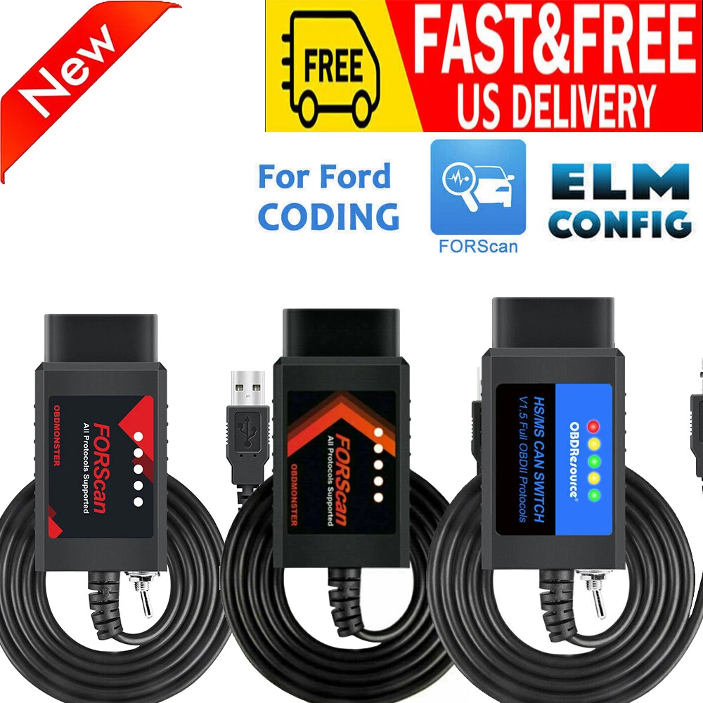 Upgrade ELM327 HS CAN/ MS CAN For FORScan Pro Car Scan Tool, 40% OFF