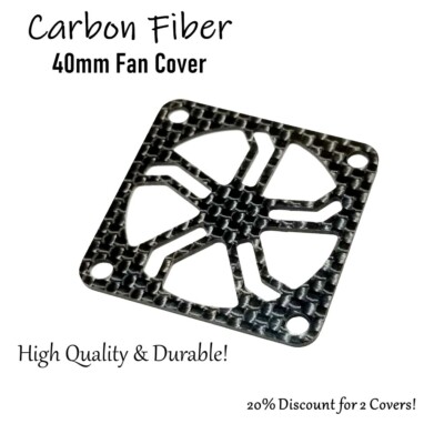 RCP Xtreme Cool (2) 40mm x 40mm Carbon FIber Cooling Fan Covers | eBay
