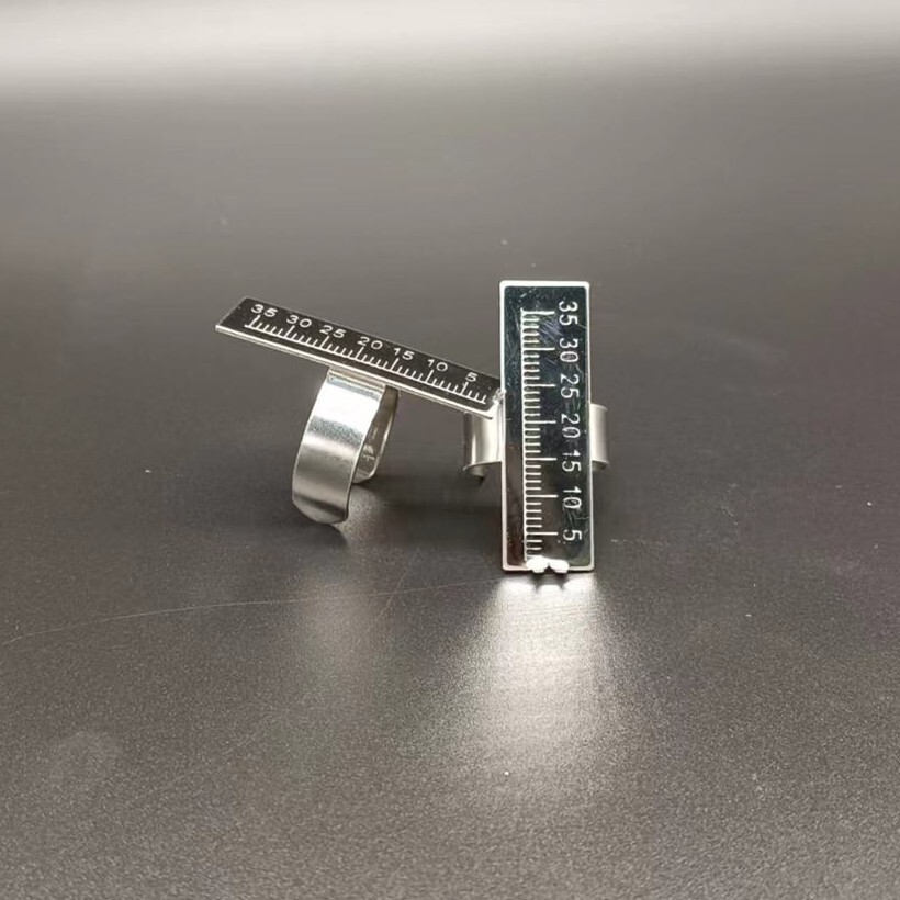 5pc Dental Endo Scale Ruler Finger Ring Span 35 Endodontic Gauge Reamer ...