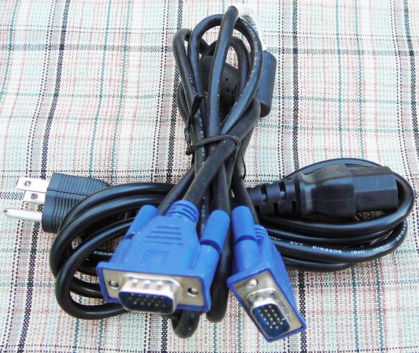 Genuine Dell VGA LCD 15-pin Male-male Computer Video Cable Monitor ...
