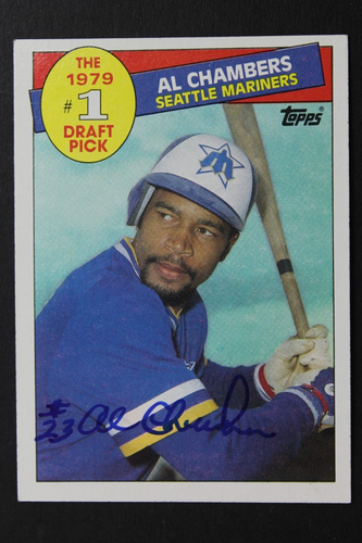 Al Chambers Seattle Mariners Autographed 1985 Topps #277 1st Pick ...