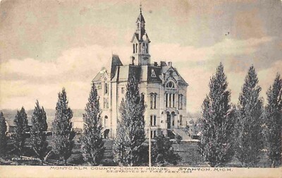 Court House Stanton Michigan 1908 postcard | eBay