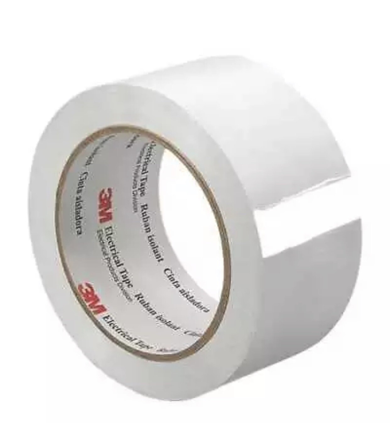 3M White Polyester Electrical Tape 1" Width 72 Yd. Length 1 Mil ...