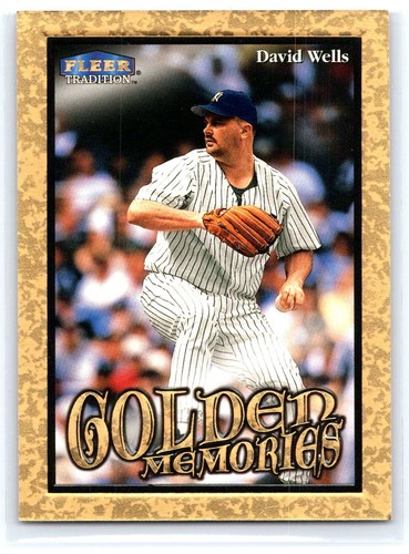 David Wells 1999 Fleer Tradition #14GM Golden Memories | eBay