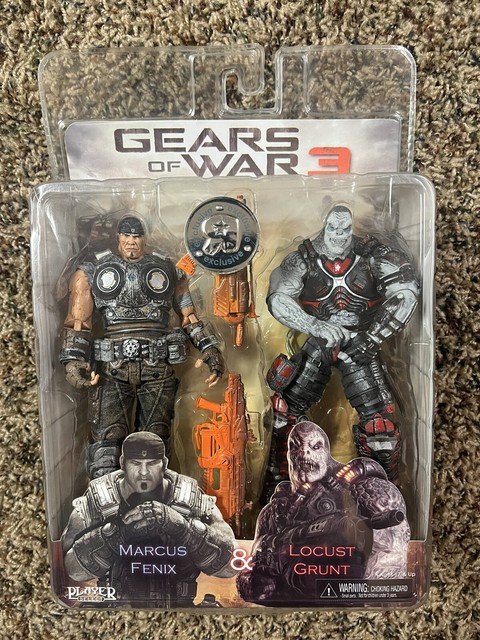 NECA Gears of War 3 Action Figure 2pack Marcus Fenix Locust Grunt for ...