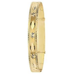 9ct Gold Bangle Ladies Patterned Expanding Bangle - 7 grams Solid | eBay